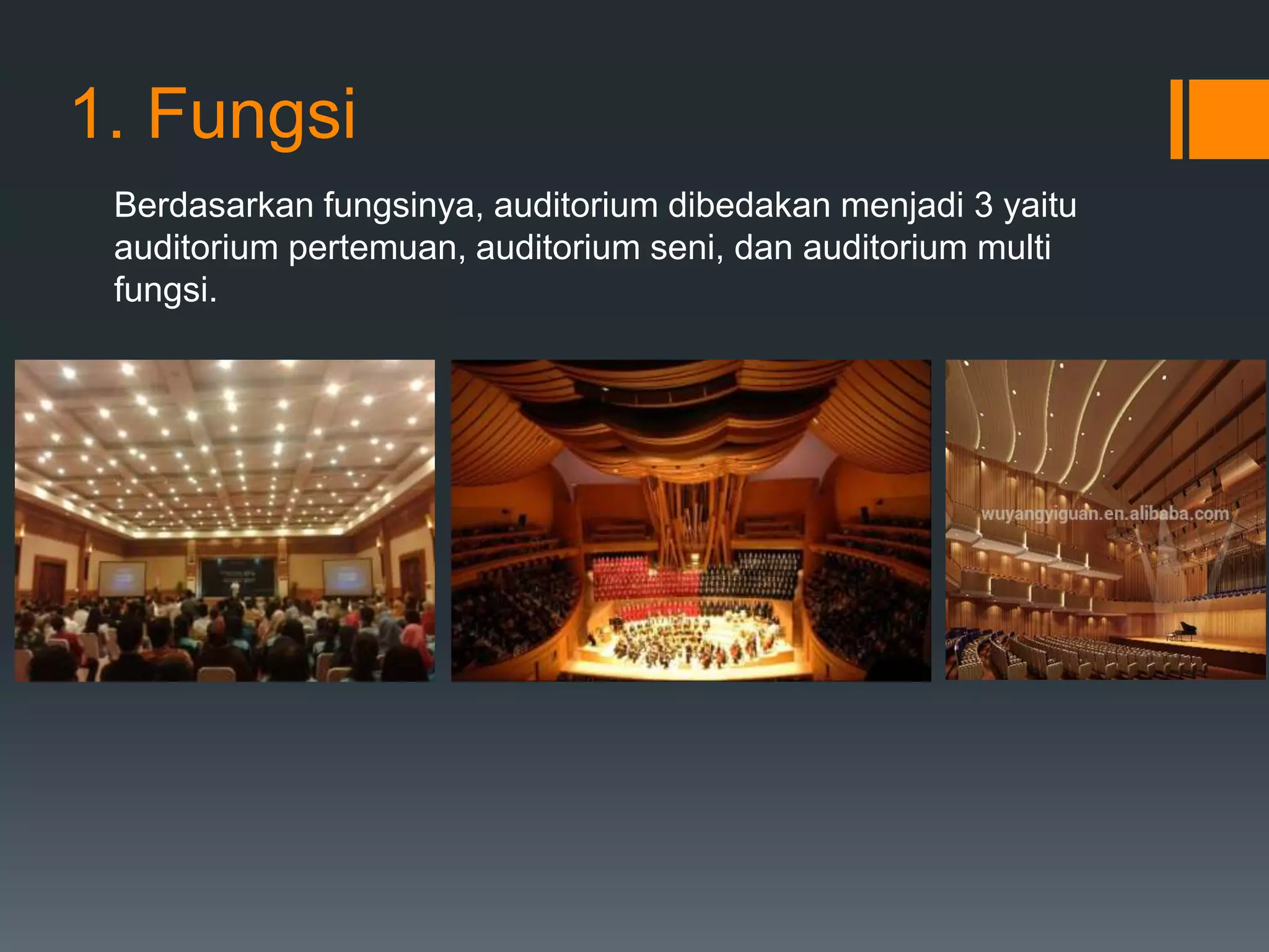 Konsep Dasar Auditorium | PPTX
