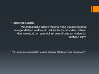 Konsep Dasar Auditorium | PPTX