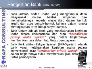 Konsep dasar bank syariah | PPT