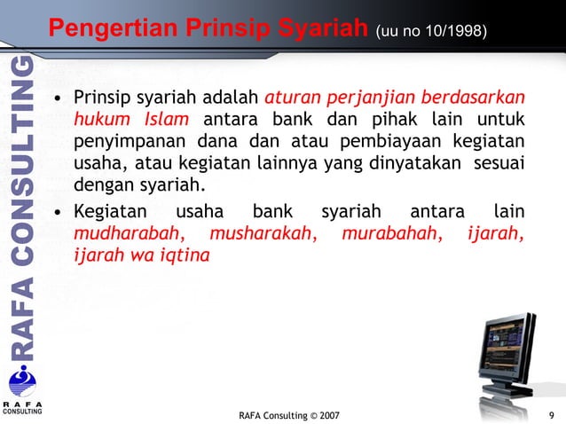 Konsep dasar bank syariah | PPT