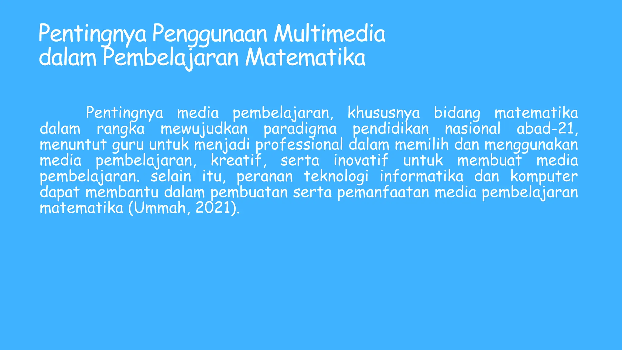 konsep Dasar dan Pentingnya multimedia Pembelajaran Matematika.pptx