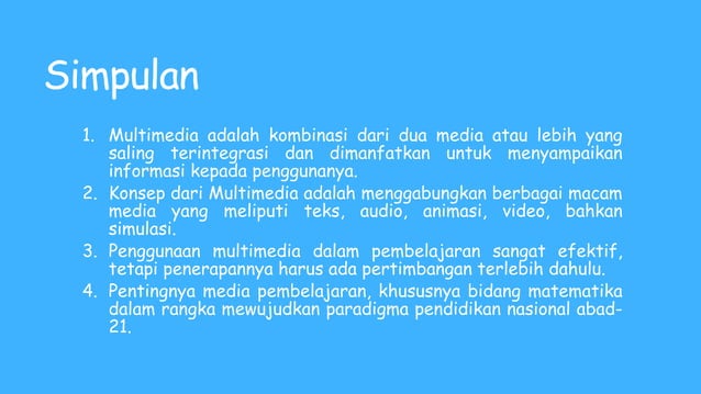 konsep Dasar dan Pentingnya multimedia Pembelajaran Matematika.pptx ...