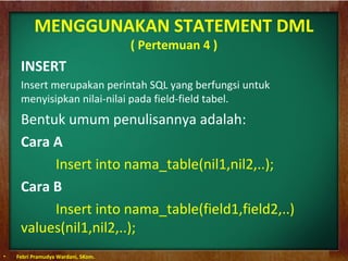 Konsep dasar database | PPT