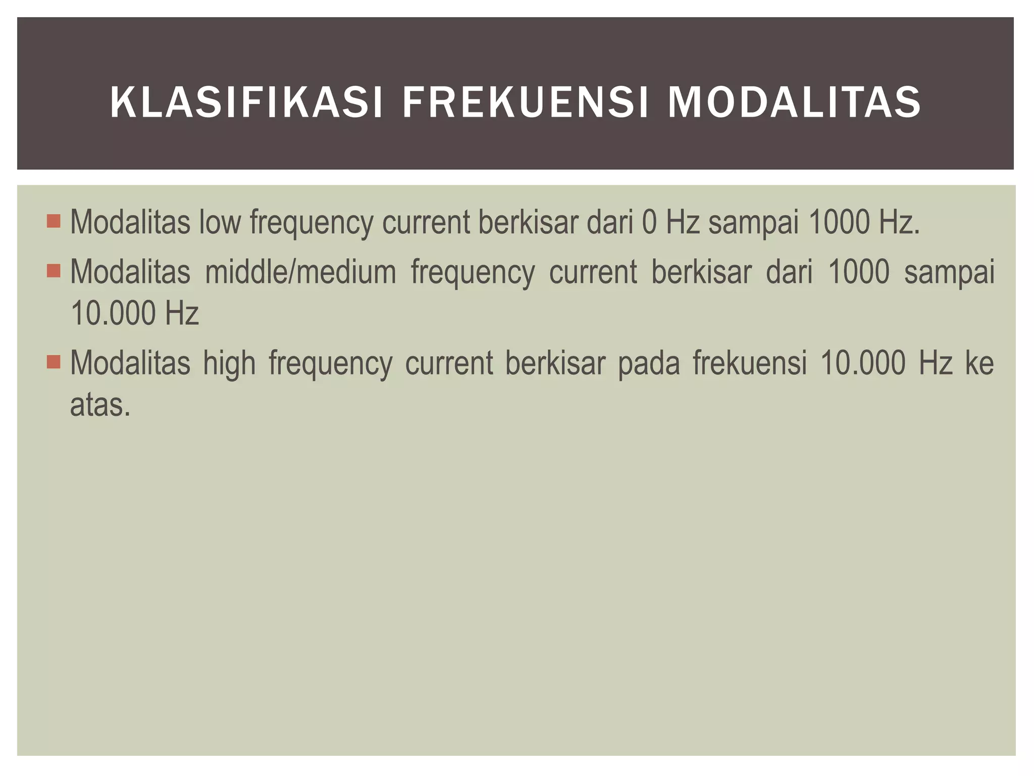 Konsep Dasar Elektroterapi | PDF