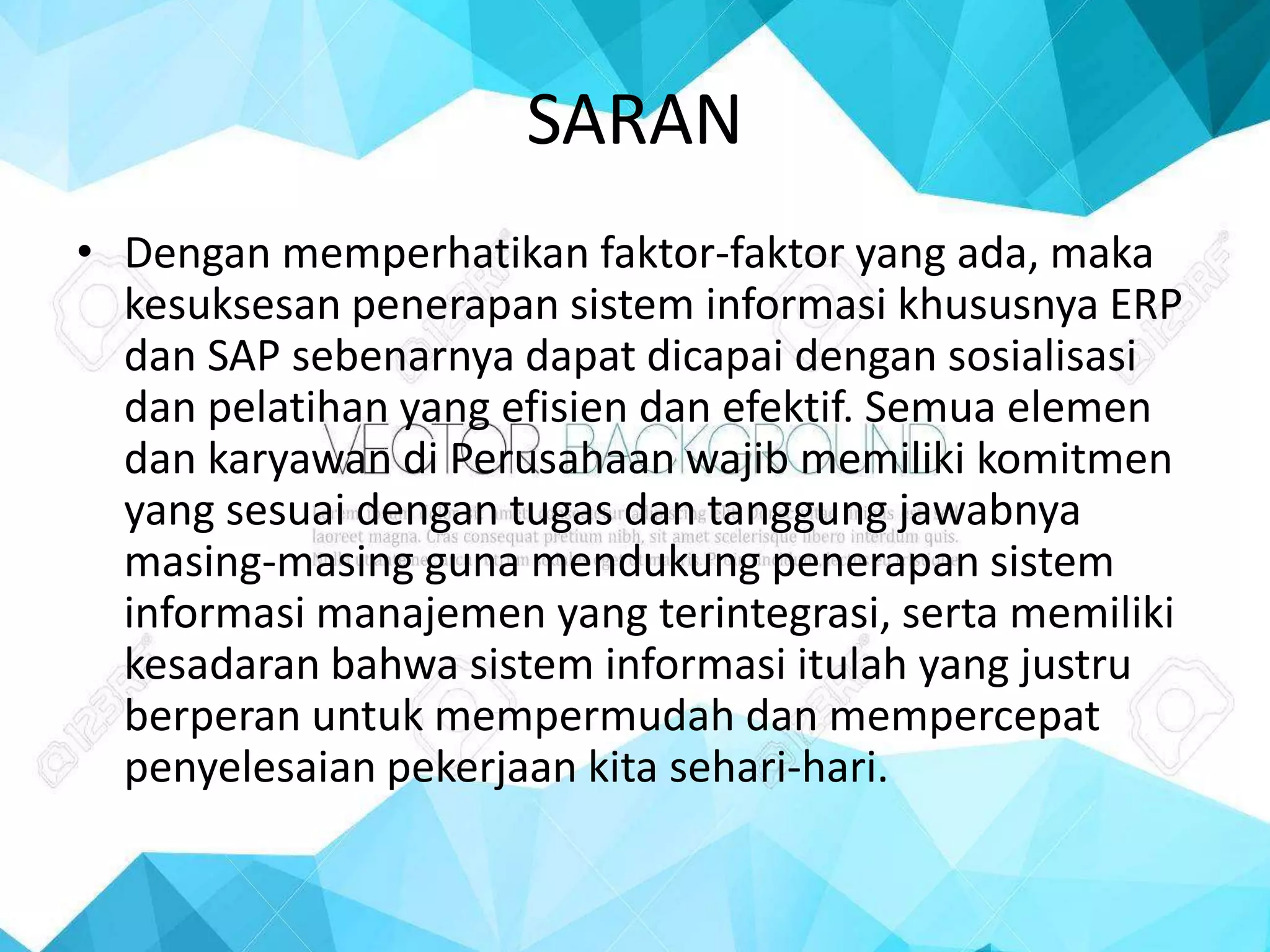 Konsep dasar erp pada garuda indonesia | PPTX