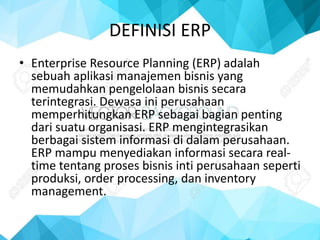 Konsep dasar erp pada garuda indonesia | PPTX