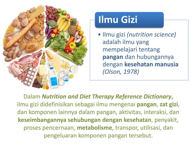 Konsep dasar ilmu gizi | PPTX