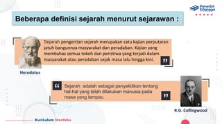 KONSEP DASAR ILMU SEJARAH Kelas X sejarah | PDF