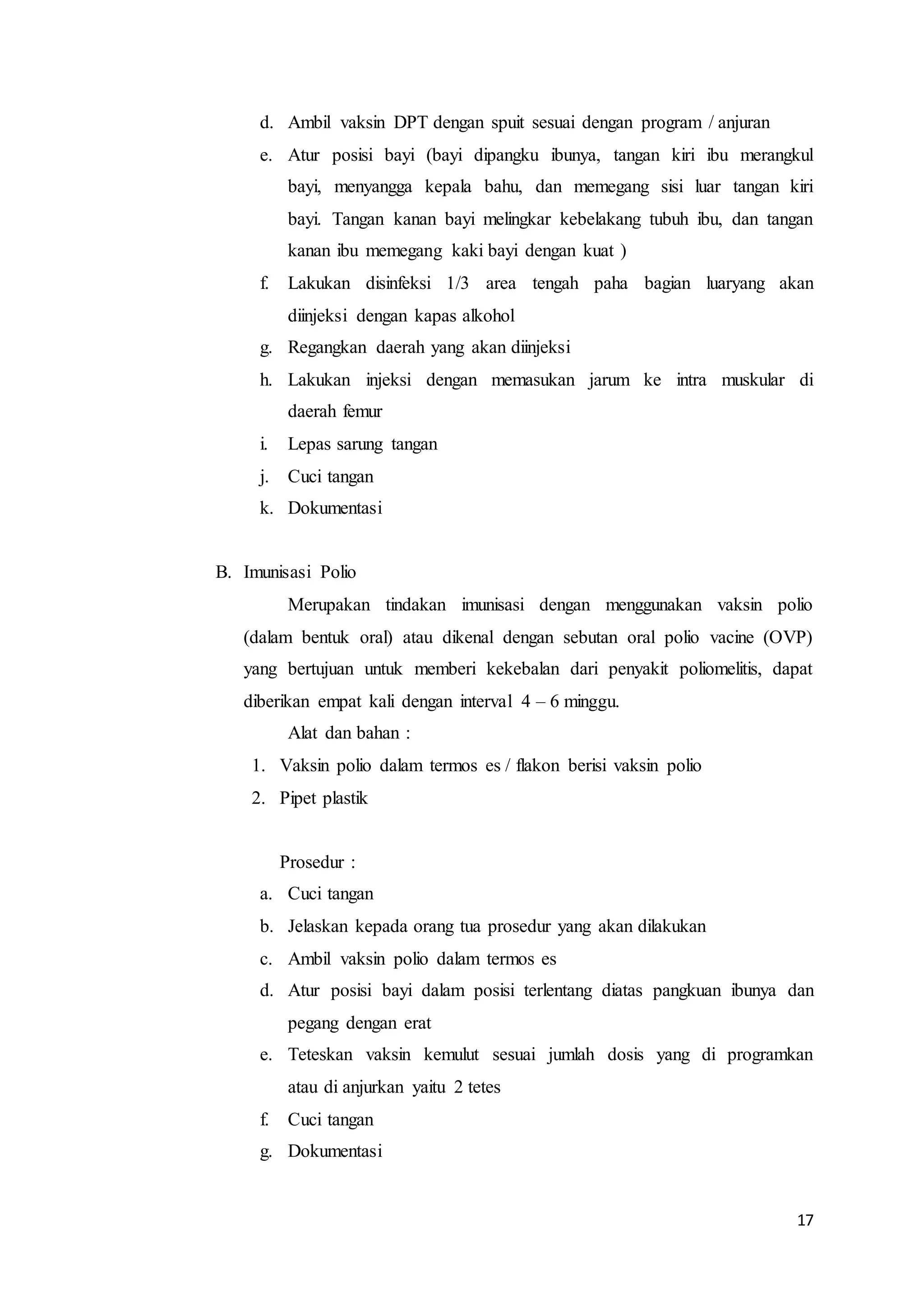 Konsep dasar imunisasi pada anak | DOCX