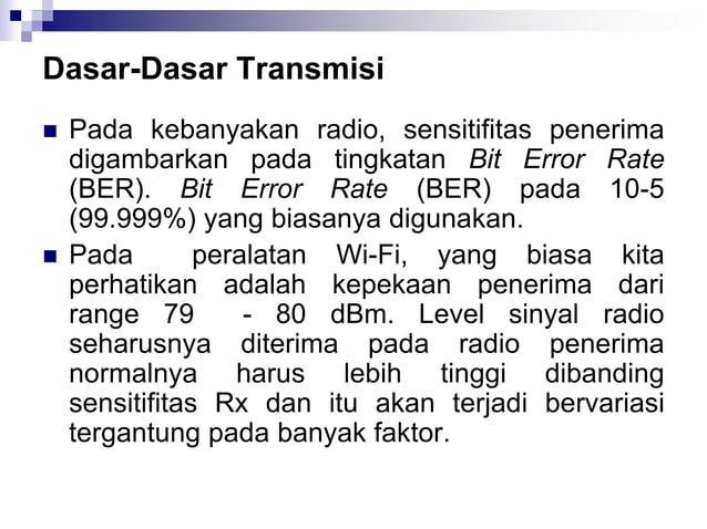 Konsep dasar jaringan nirkabel | PPT
