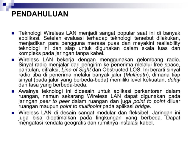 Konsep dasar jaringan nirkabel | PPT