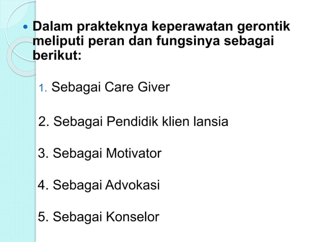 Konsep dasar keperawatan gerontik | PPTX