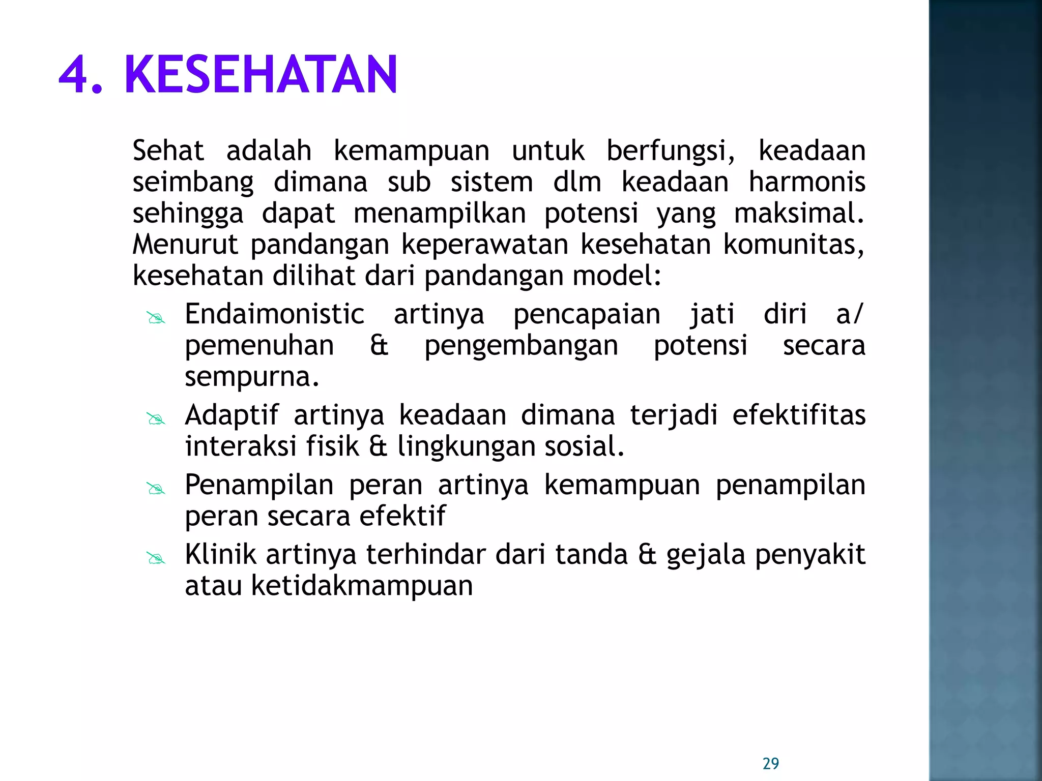 Konsep dasar keperawatan komunitas | PPTX