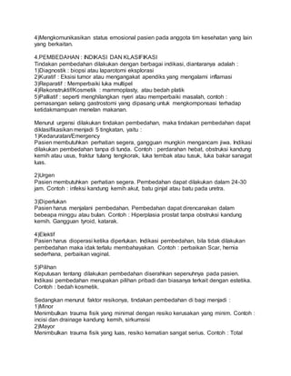 Konsep dasar keperawatan perioperatif | DOCX