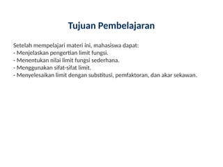 Konsep_Dasar_Limit_Fungsi atau fungsi limit | PPTX