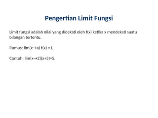 Konsep_Dasar_Limit_Fungsi atau fungsi limit | PPTX
