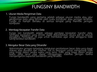 Konsep dasar management bandwidth-AIJTKJGNC | PPTX