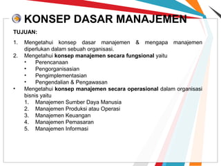 Konsep Dasar dan Pengantar Ilmu Manajemen | PDF