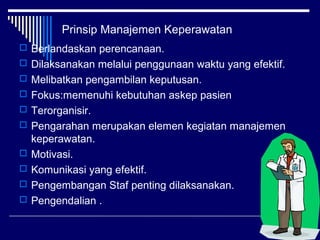 Konsep dasar manajemen keperawatan | PPT