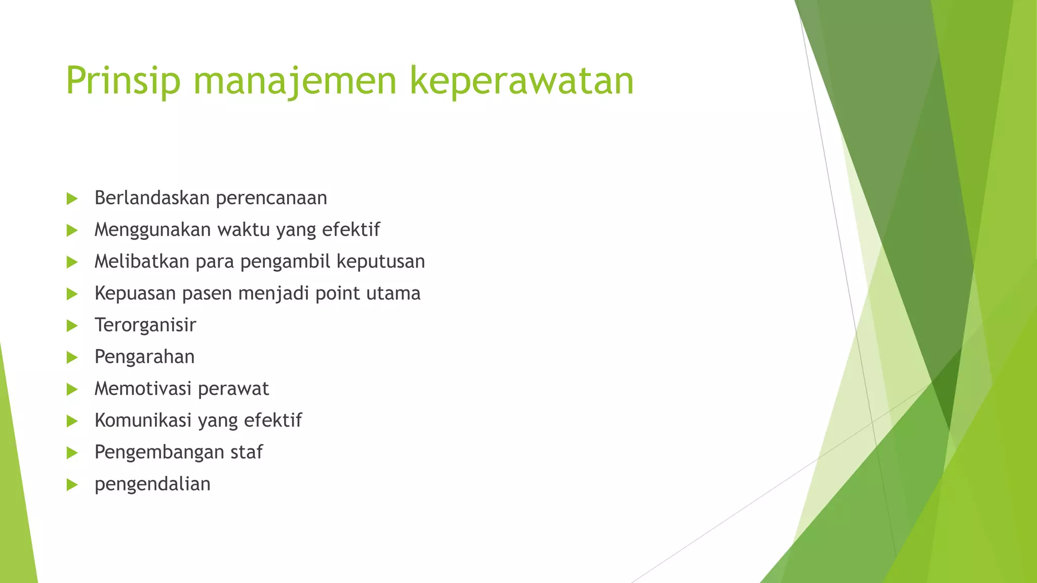 Konsep dasar manajemen keperawatan | PPTX