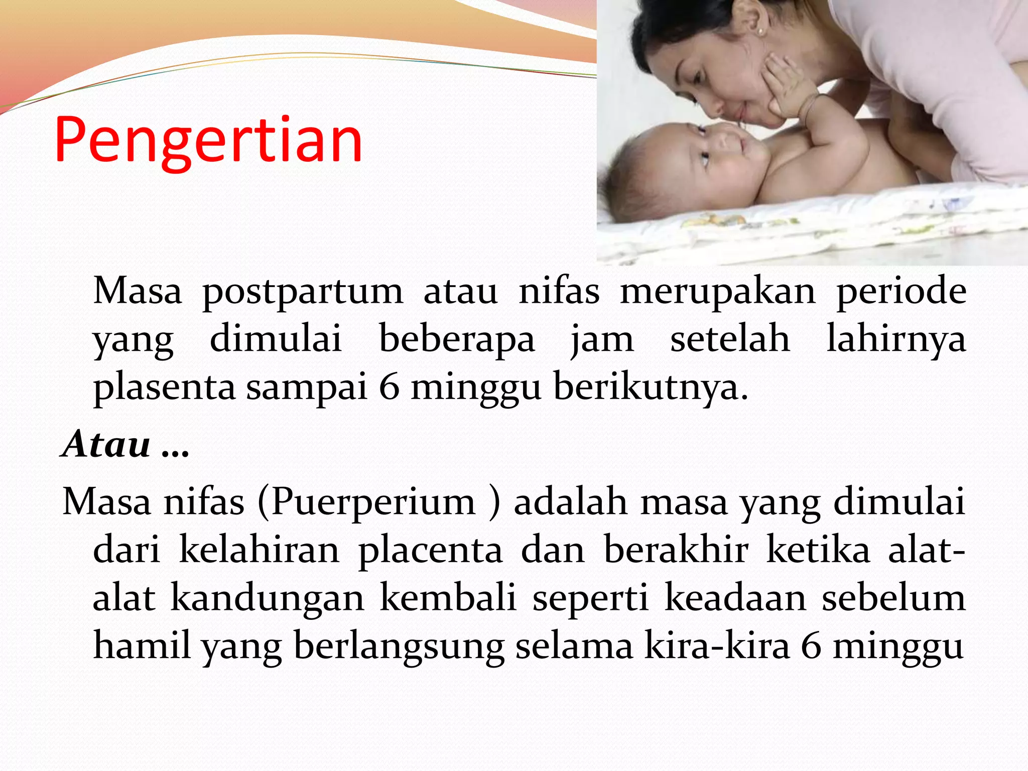 Konsep dasar masa nifas | PPTX