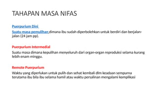 Konsep Dasar Masa Pada Masa Post Partum. | PPT