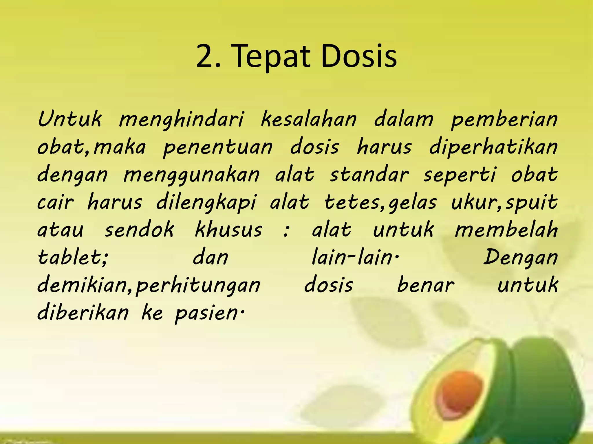 Konsep dasar pemberian obat | PPTX
