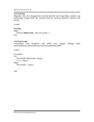 Konsep dasar pemrograman pascal | PDF