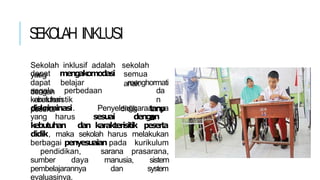 dasar2 pendidikan inklusif di indonesia | PPT