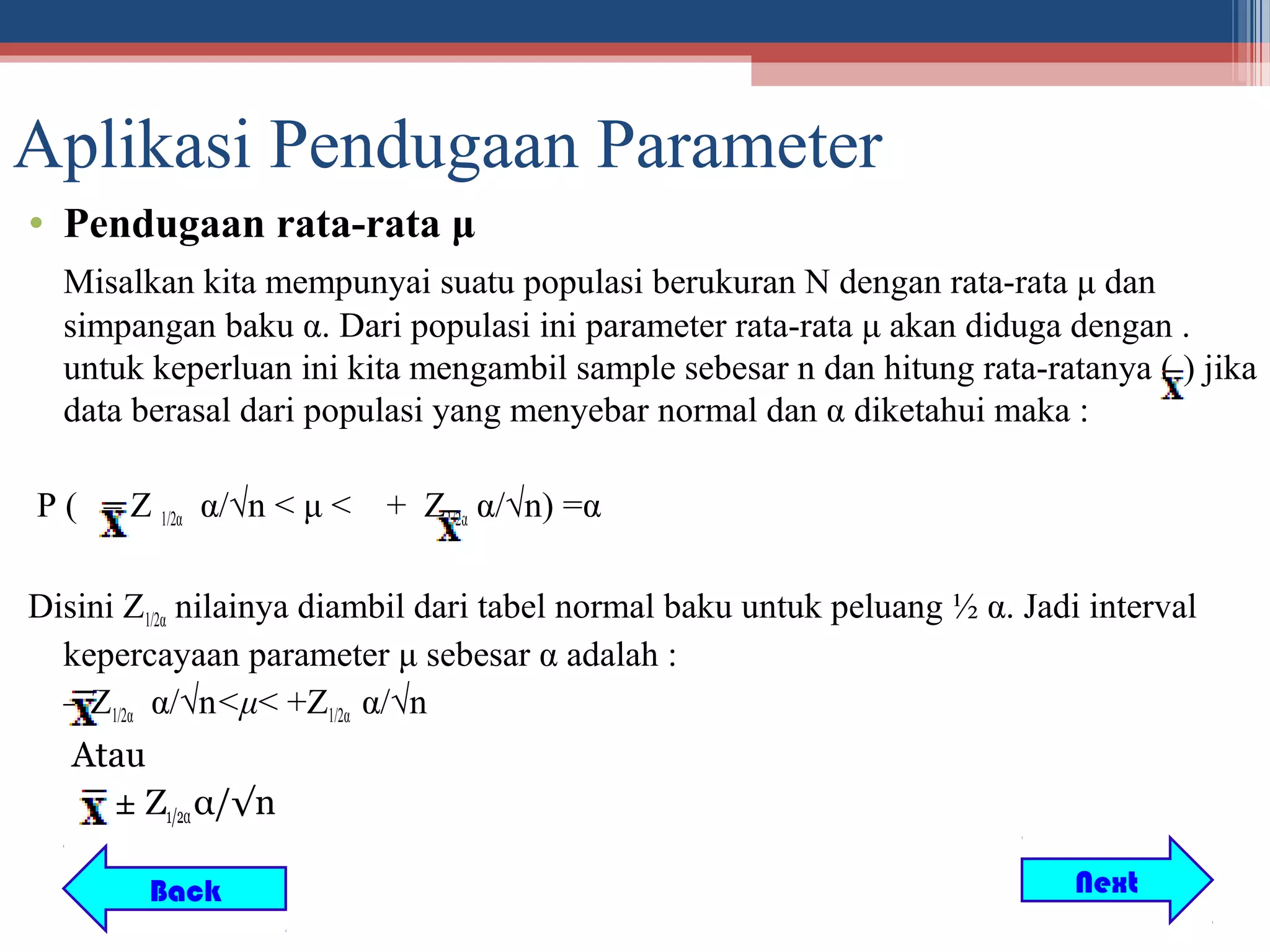 Konsep dasar pendugaan parameter | PPT