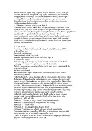 Konsep Dasar Penyakit Diabetes Mellitus | DOC