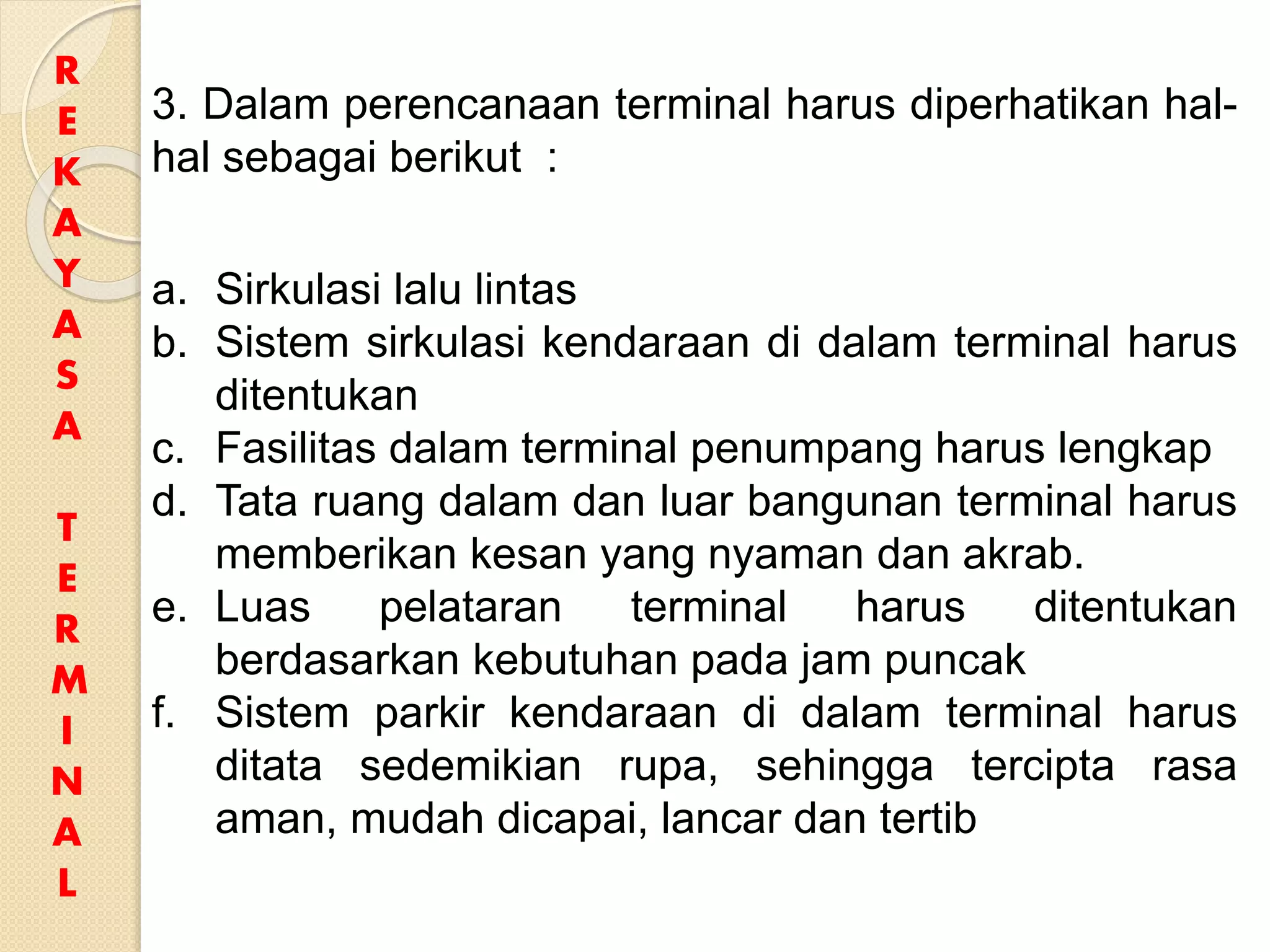 Konsep dasar perencanaan terminal | PPTX