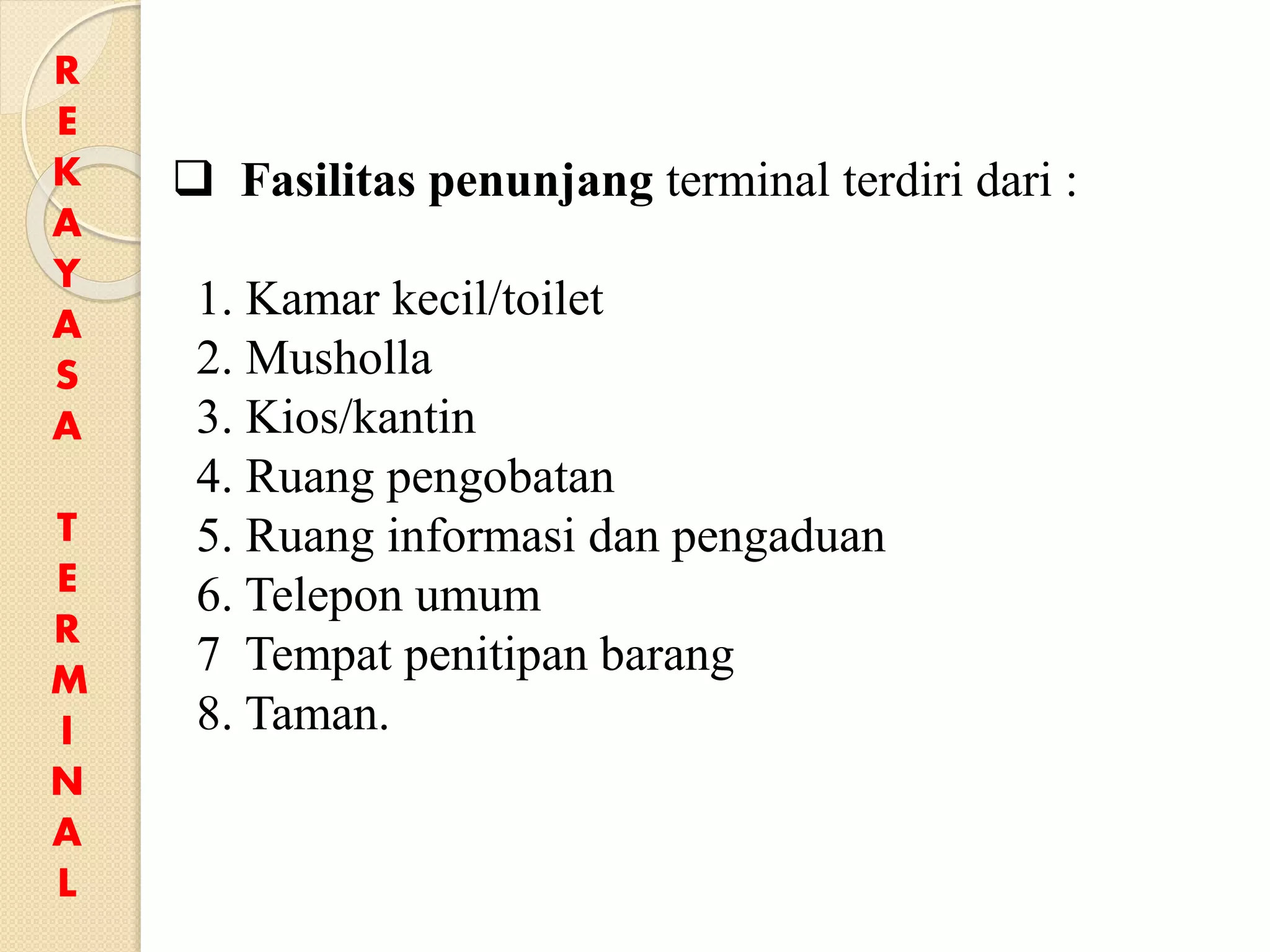 Konsep dasar perencanaan terminal | PPTX