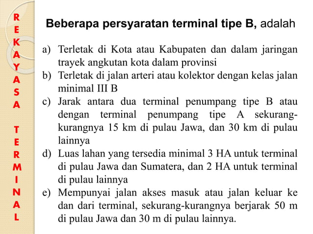 Konsep dasar perencanaan terminal | PPTX