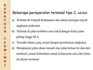 Konsep dasar perencanaan terminal | PPTX