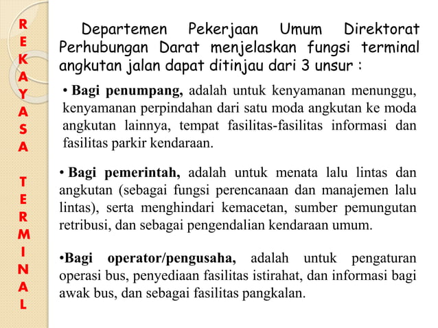 Konsep dasar perencanaan terminal | PPTX
