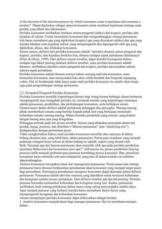 Konsep dasar perilaku konsumen | DOCX