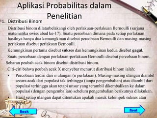 Konsep dasar probabilitas | PPTX