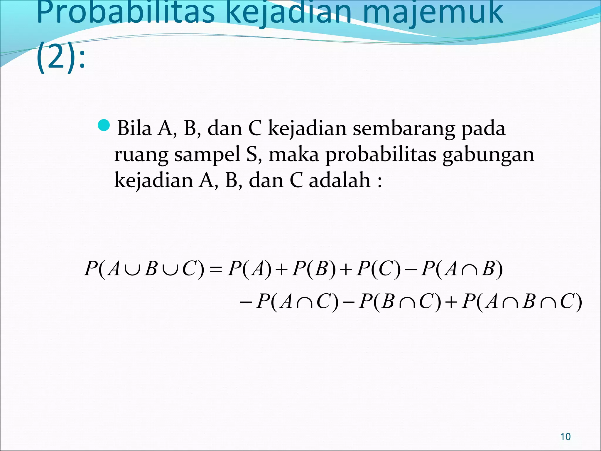 Konsep dasar probabilitas | PPT