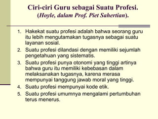 Konsep dasar profesi guru mata kuliah.ppt