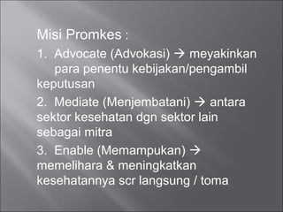 Konsep dasar promkes | PPT
