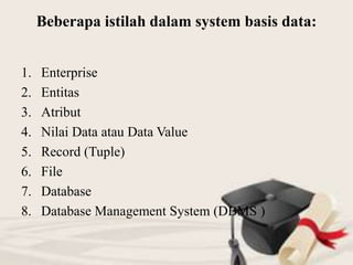 Konsep dasar sistem basis data ppt | PPTX