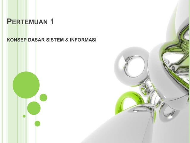 KONSEP DASAR SISTEM & INFORMASI ANALISA PERANCANGAN SISTEM INFORMASI.ppt