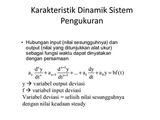 Konsep dasar sistem instrumentasi | PPTX