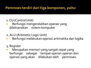 Bernis Sagita - Konsep Dasar Sistem Komputer | PPTX