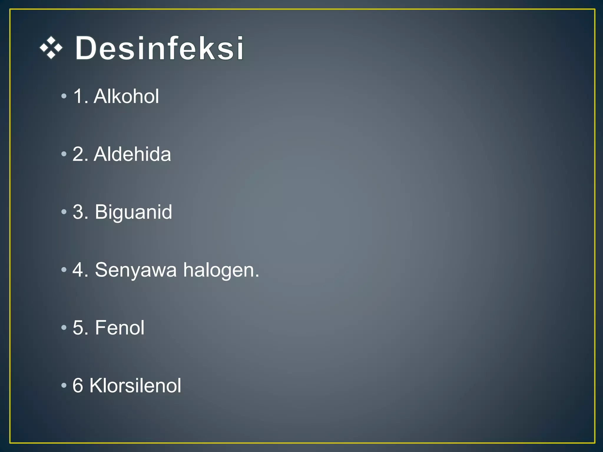Konsep Dasar Sterilisasi dan Disinfeksi | PPTX