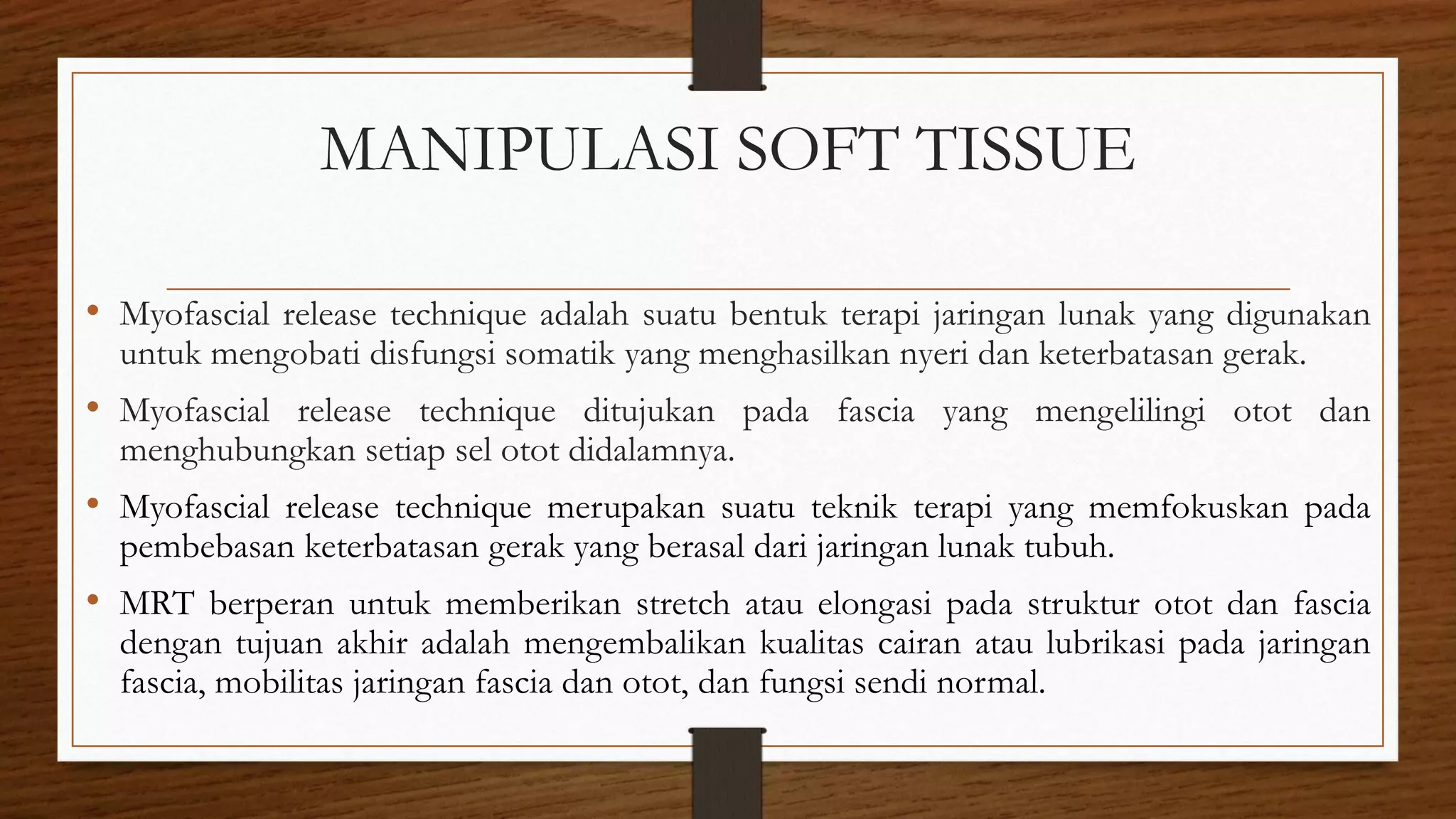 Konsep dasar terapi manual | PDF