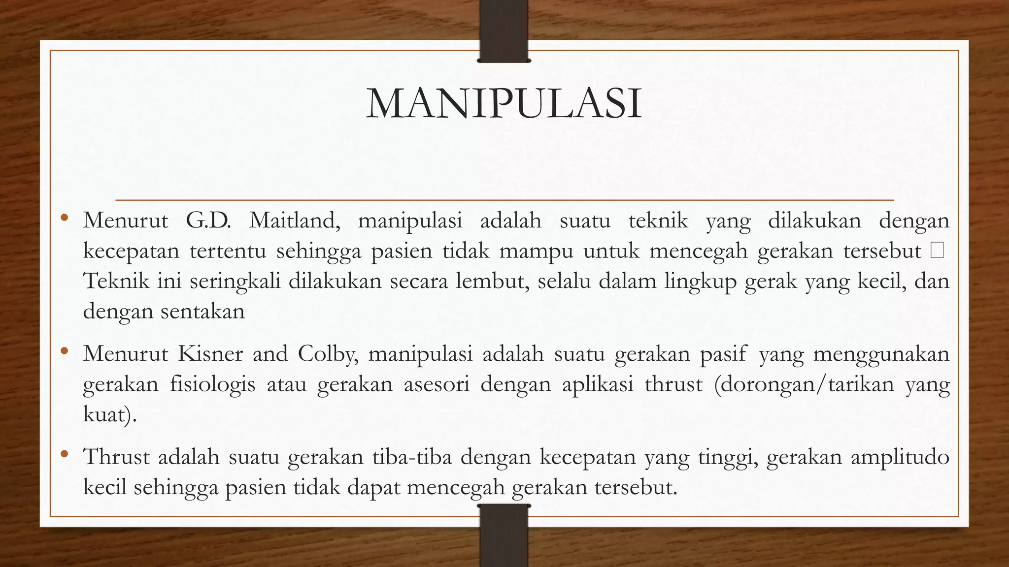 Konsep dasar terapi manual | PDF