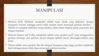 Konsep dasar terapi manual | PDF