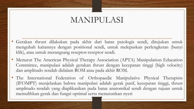 Konsep dasar terapi manual | PDF